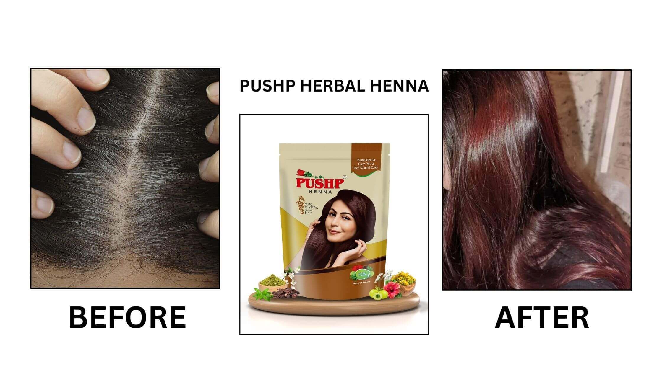 Pushp Herbal Hair Henna – Organic Color & Care