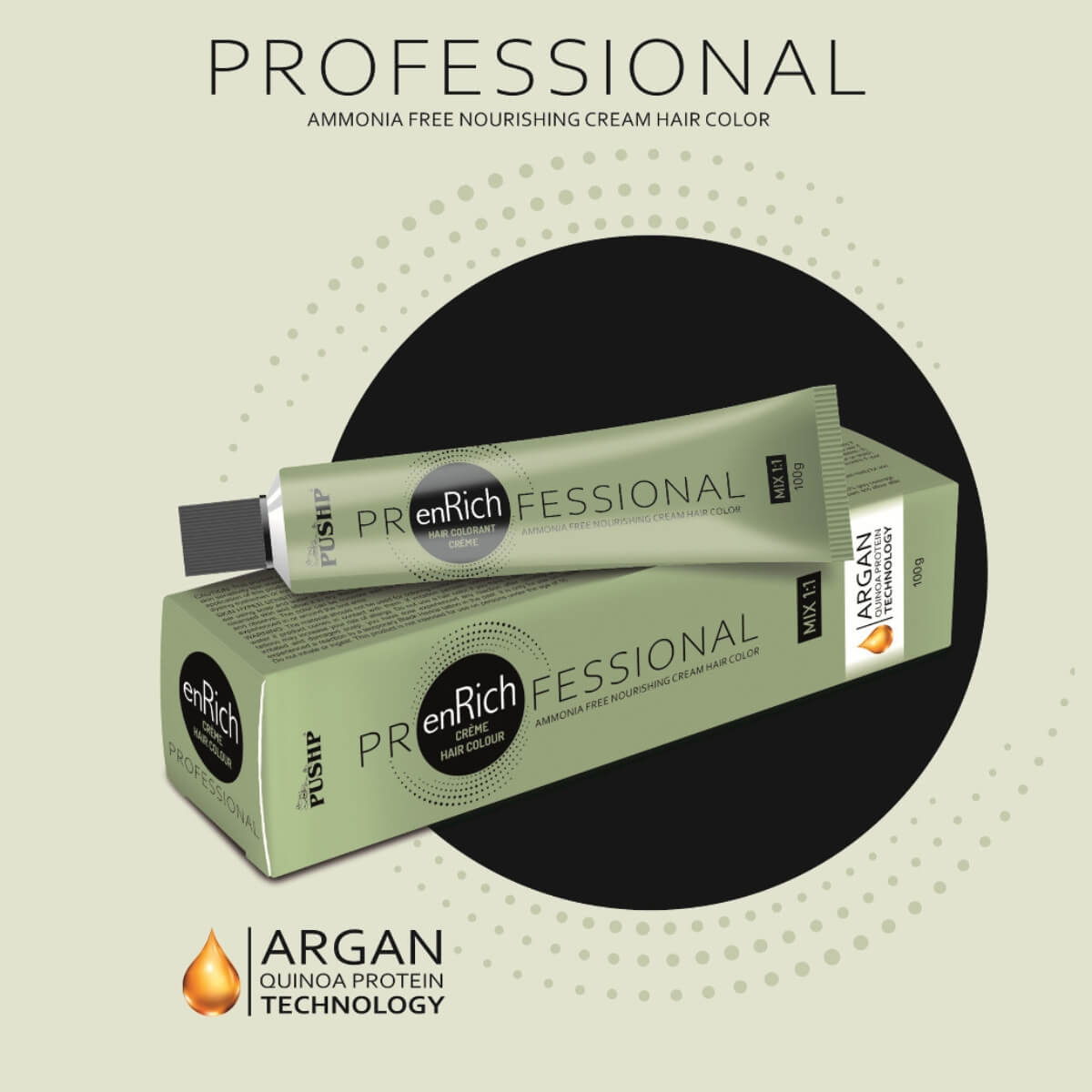 Pushp Enrich Professional Creme Hair Color Black – Best Professional ...