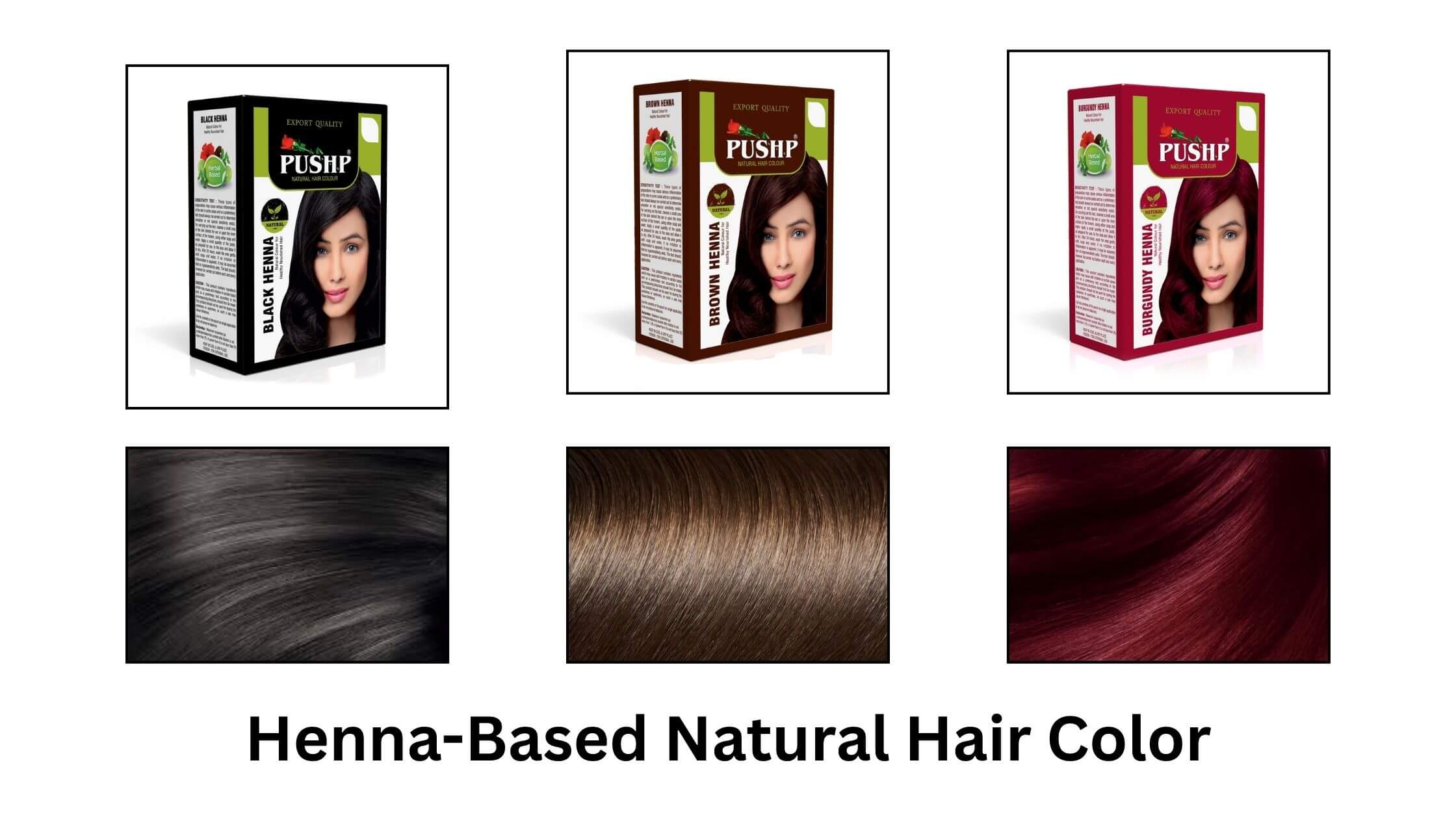 Organic Henna Hair Color – Black, Brown, Burgundy