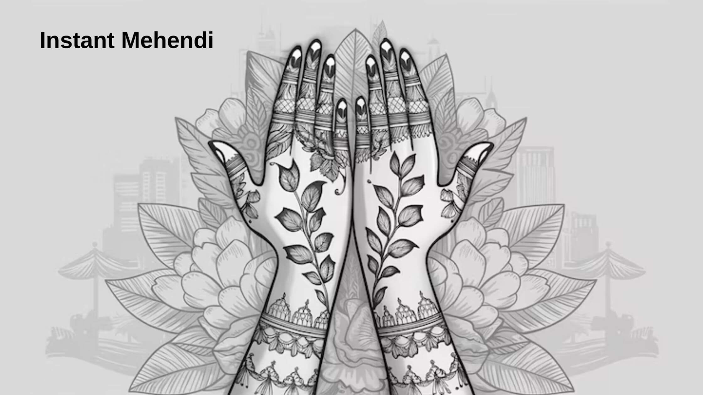 Pushp Henna Instant Mehndi – Red, Black & Brown Fast Colour Cones