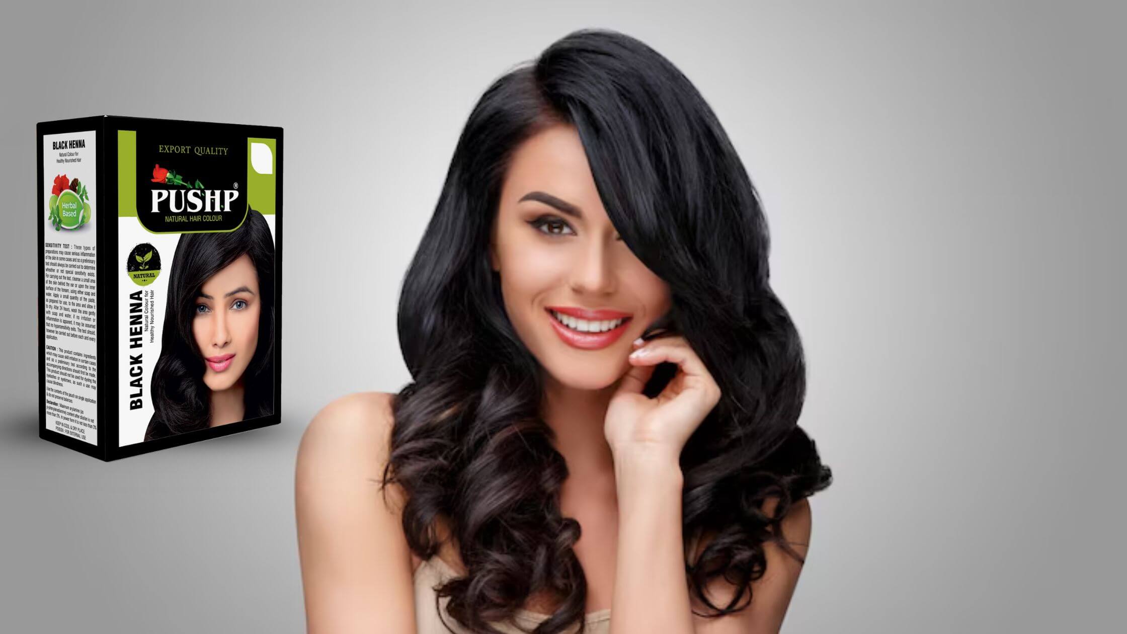 Pushp Henna – Natural Black Hair Color | Henna-Based Herbal Hair Dye